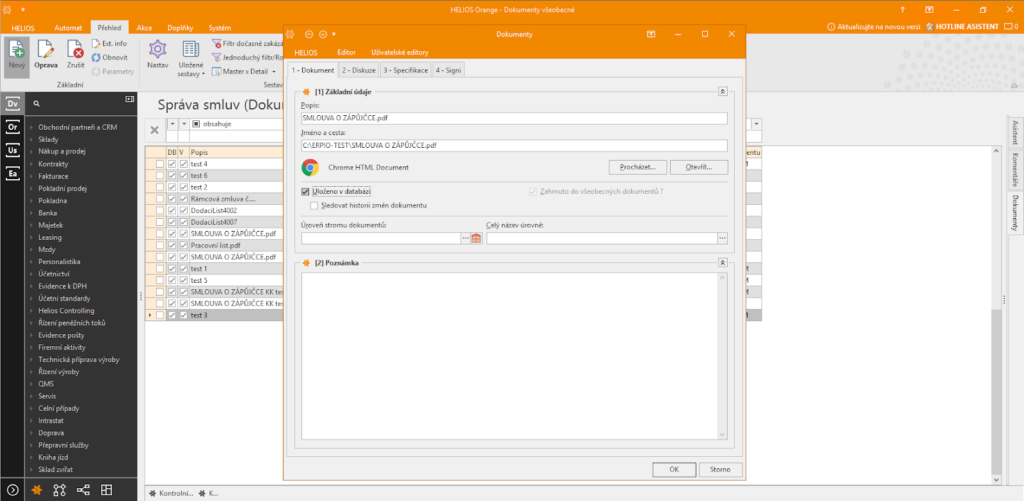Propojení mezi HELIOS Orange a Signi | Signi